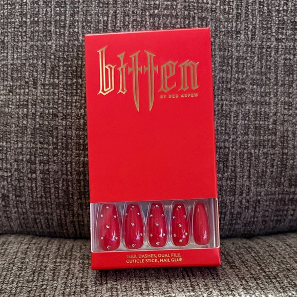 Red Aspen | Makeup | Bitten By Red Aspen Nail Dashes Red | Poshmark
